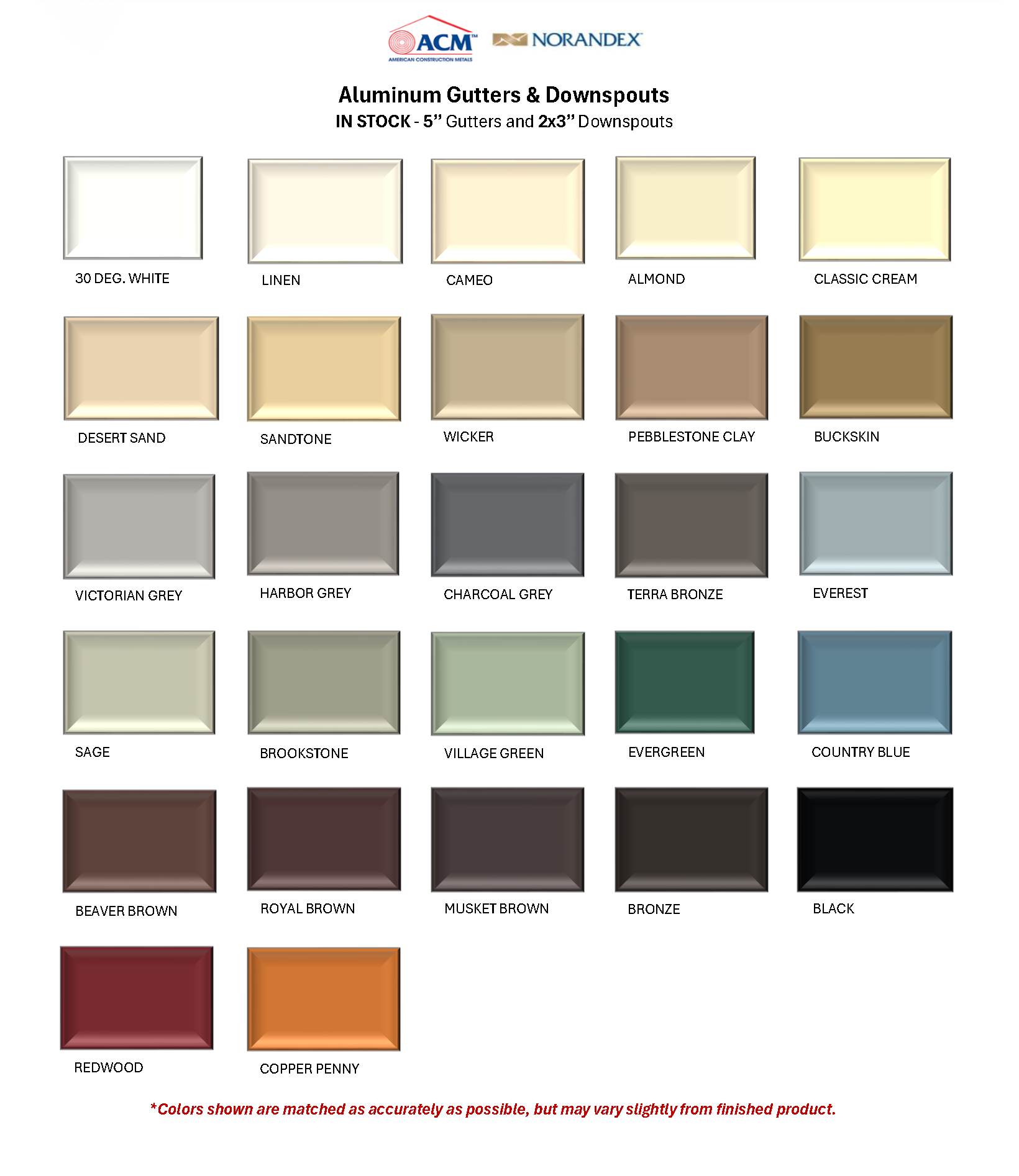 Shingle Color Samples - Bold Brothers Roofing Co.